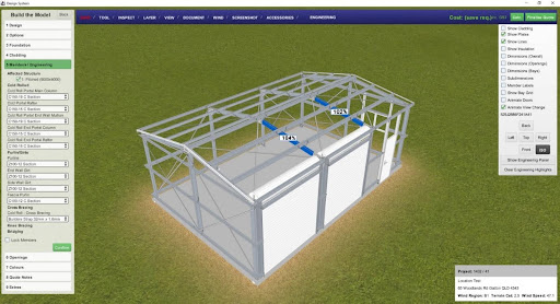 Composite Steel Buildings | Shed Quoting & Design Software